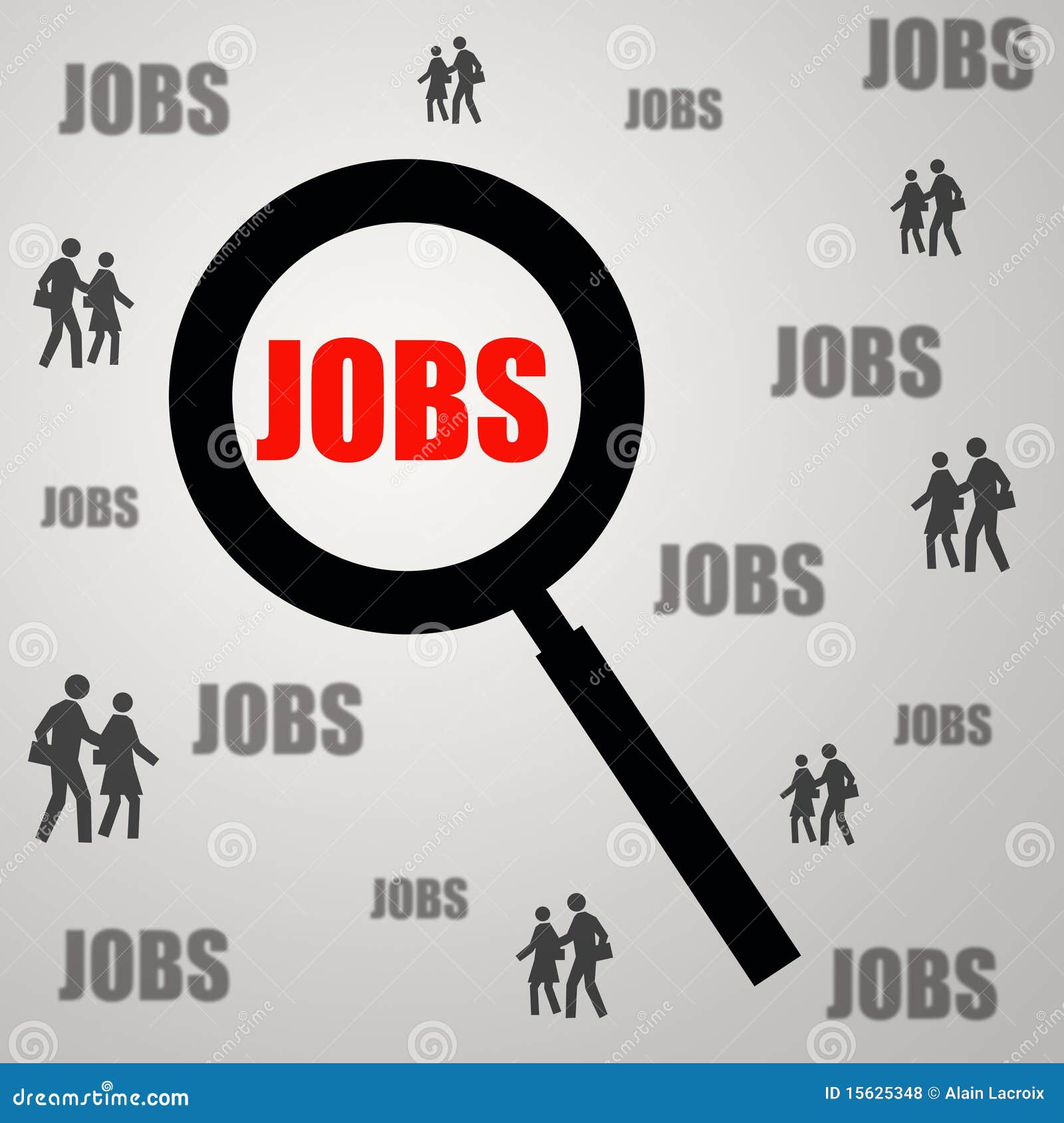 Job search stock illustration. Illustration of hiring - 15625348
