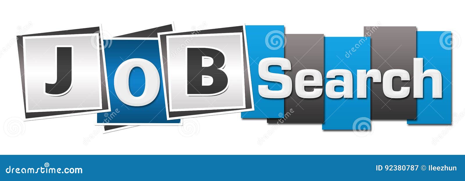 Job Search Blue Grey Squares Stripes Stock Illustration - Illustration ...