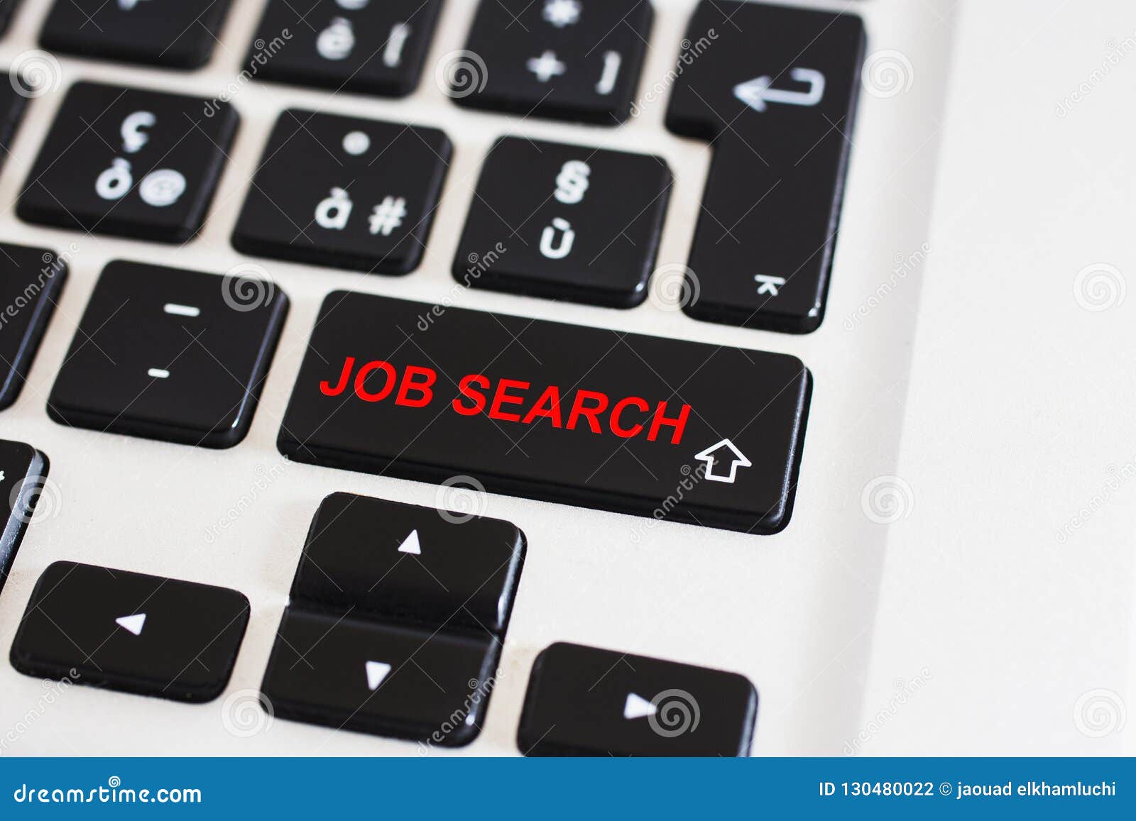 Job Search Enter Button Key on Black Keyboard Stock Photo - Image of ...