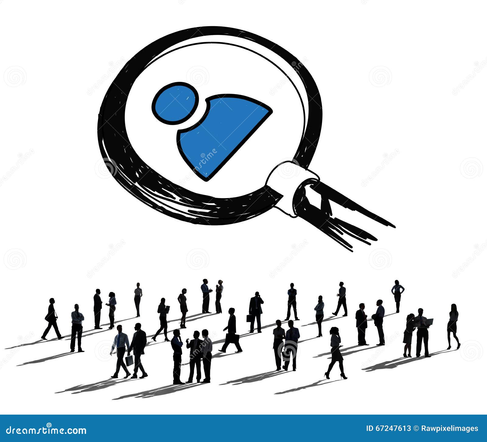 Job Search Human Resources Employees Searching Concept Stock ...