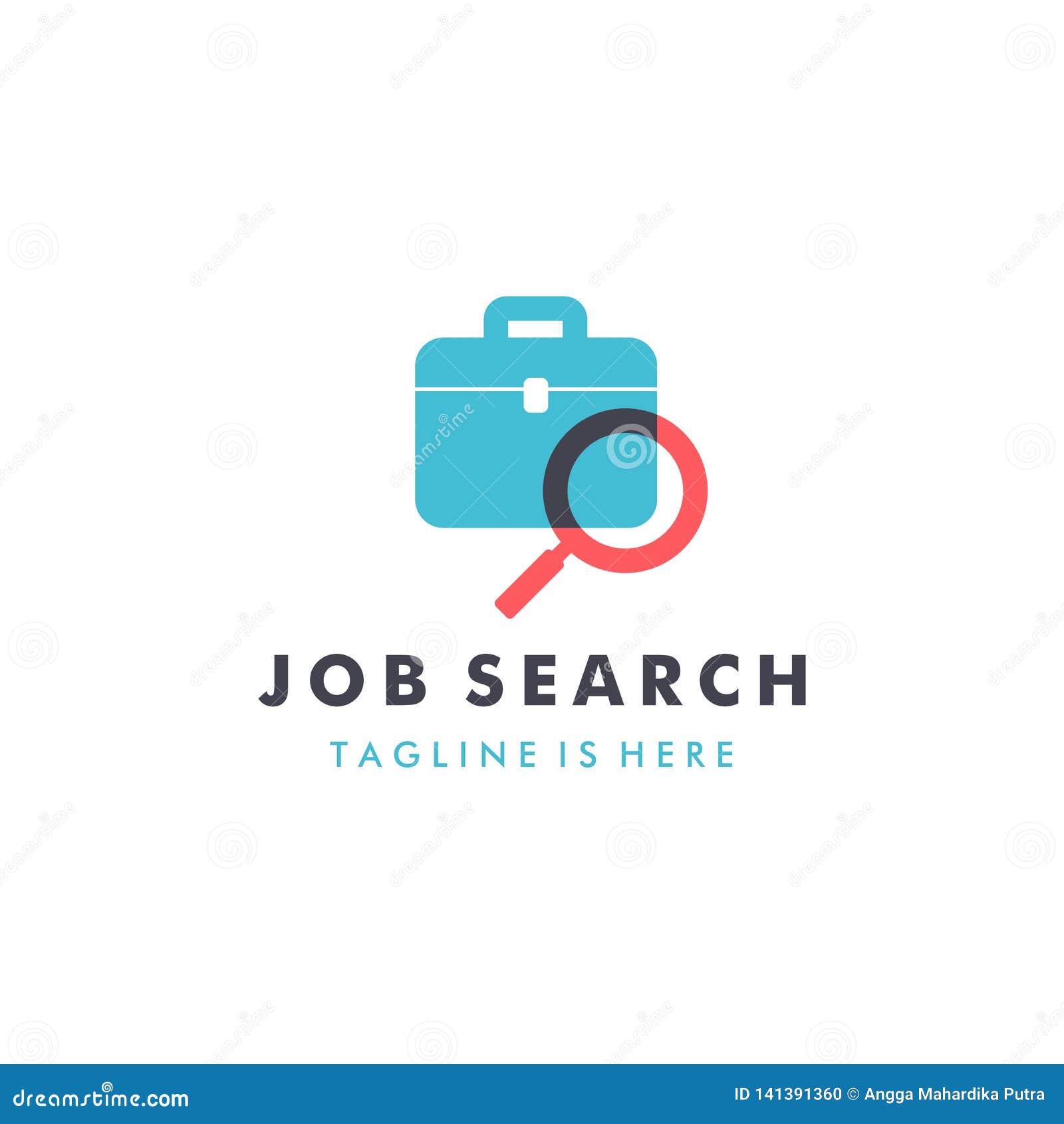 Job Search Logo Design Vector Template Stock Illustration ...