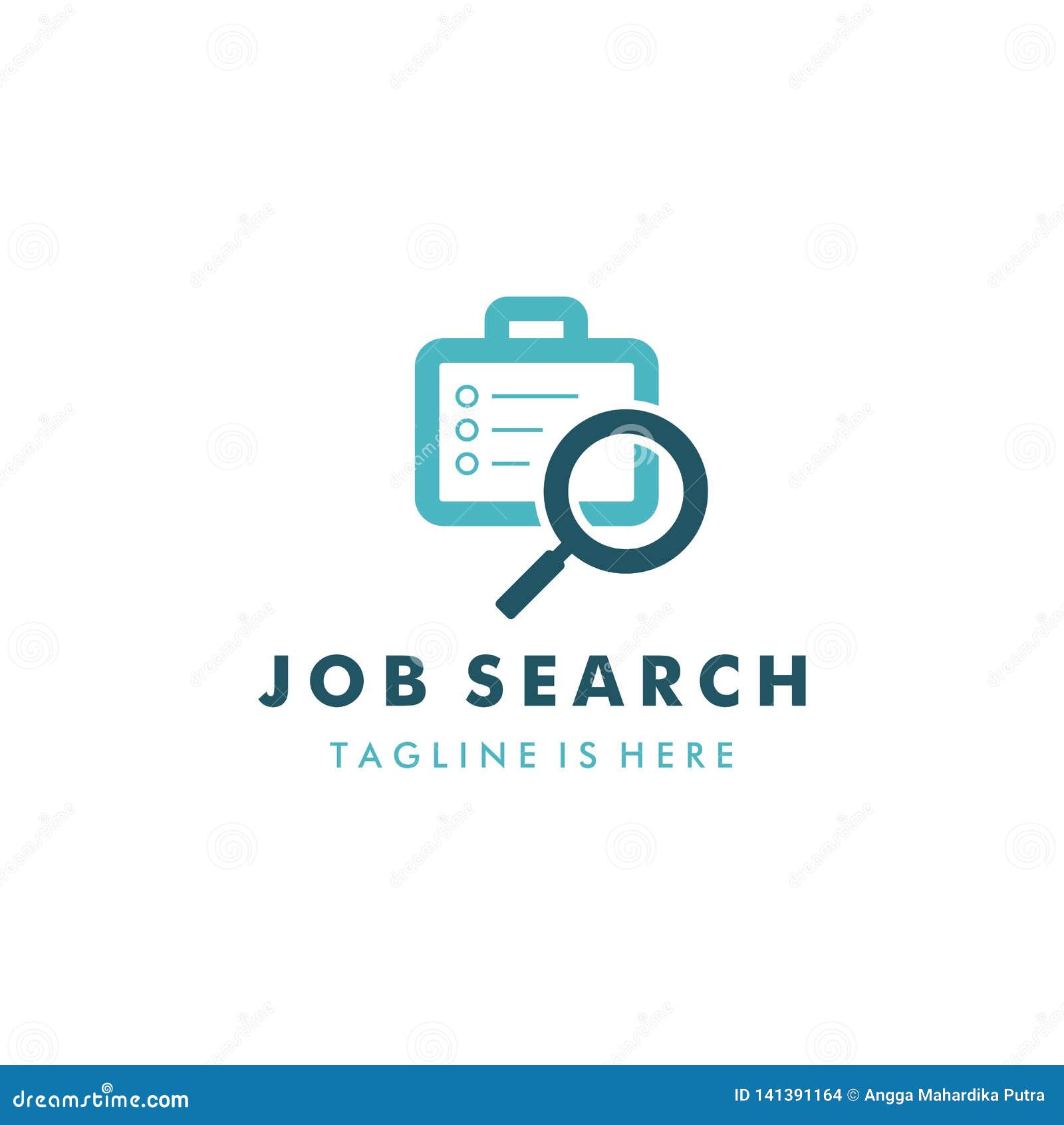 Job Search Logo Template Design Vector Illustration Stock Illustration ...