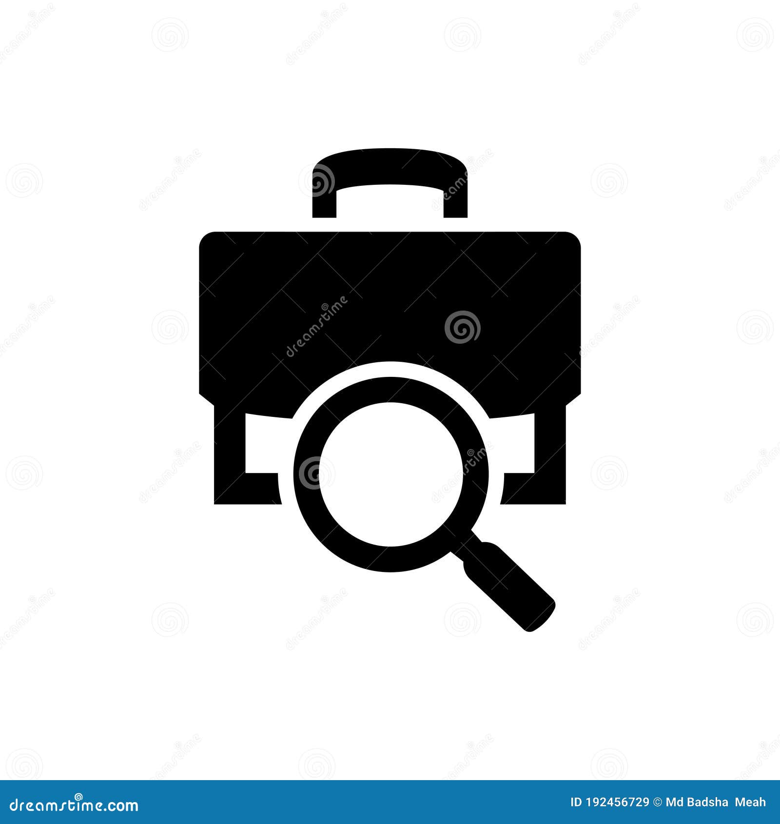 Job Seeking Icon stock vector. Illustration of sign - 192456729