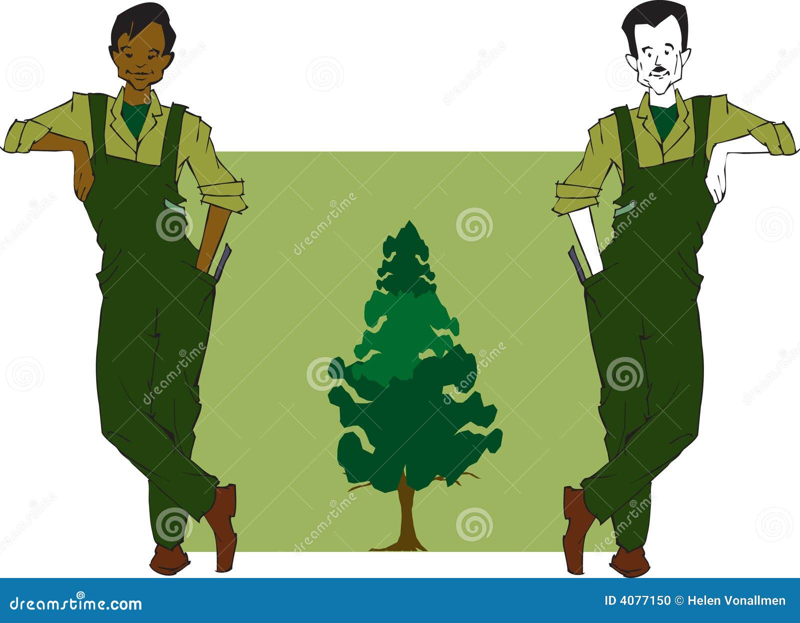 Job series - forester stock vector. Illustration of employement - 4077150