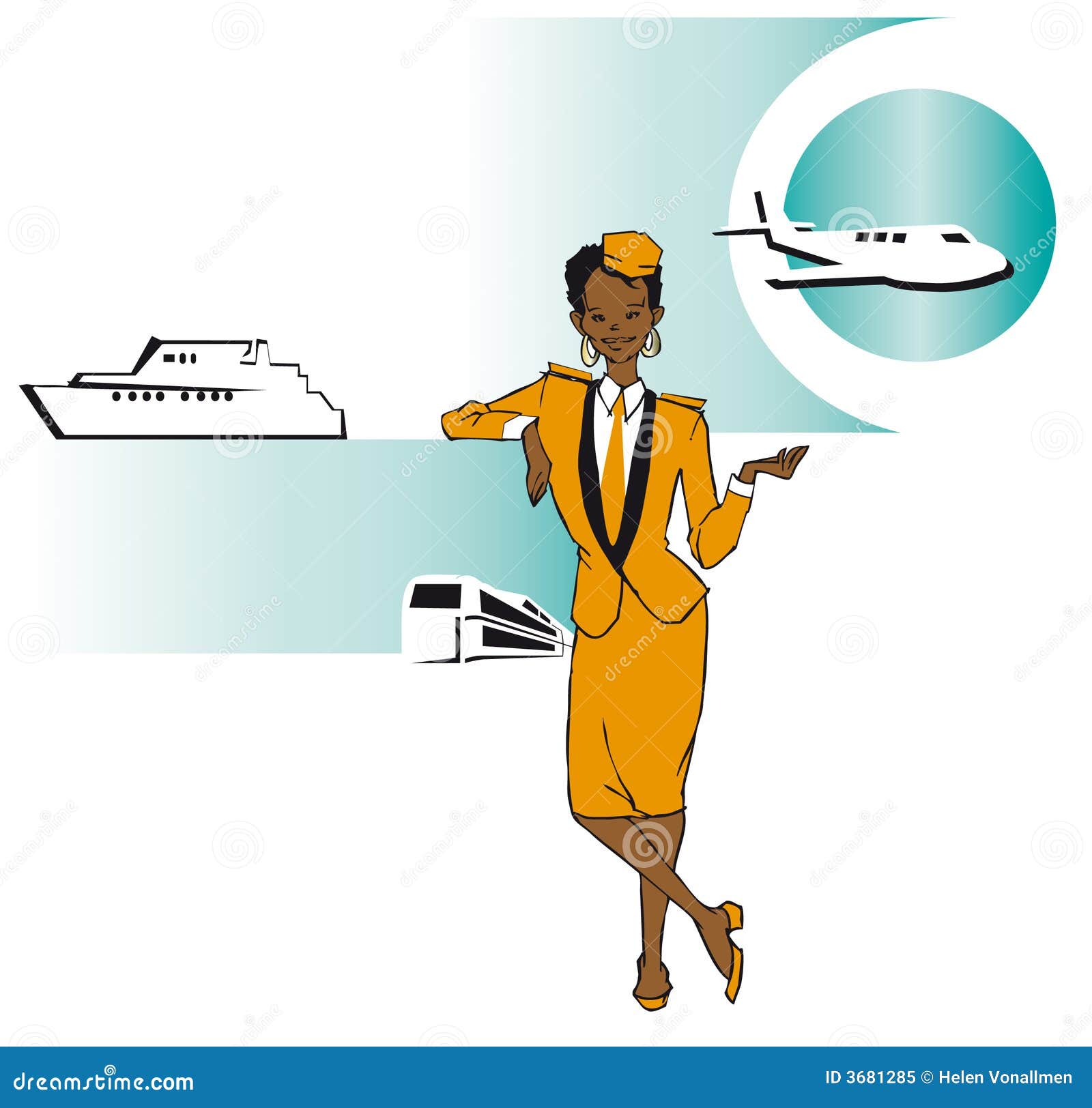 Train Stewardess Serving Hot Drink To Male Passenger Sitting In Train ...