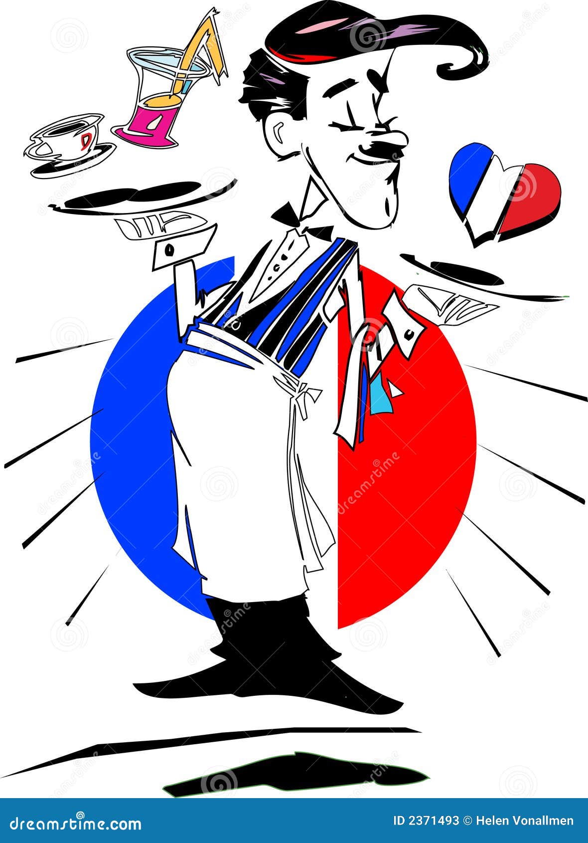 French Waiter Stock Illustrations – 783 French Waiter Stock ...