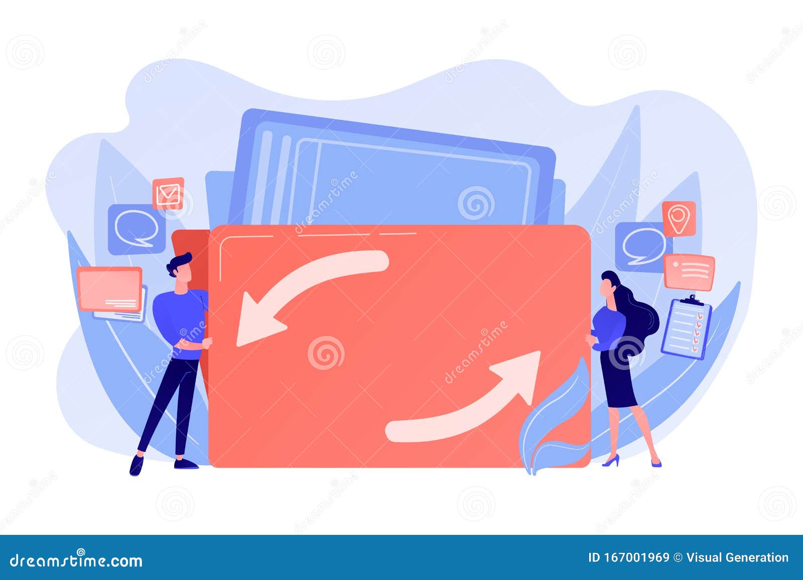 Delegate Responsibilities Concept. Office People, Ceo And Company ...