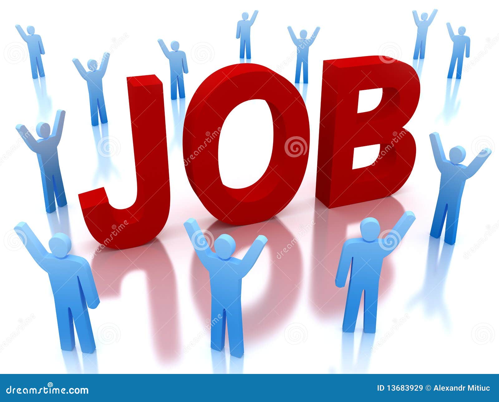 Job and Successful Workers. Stock Illustration - Illustration of ...