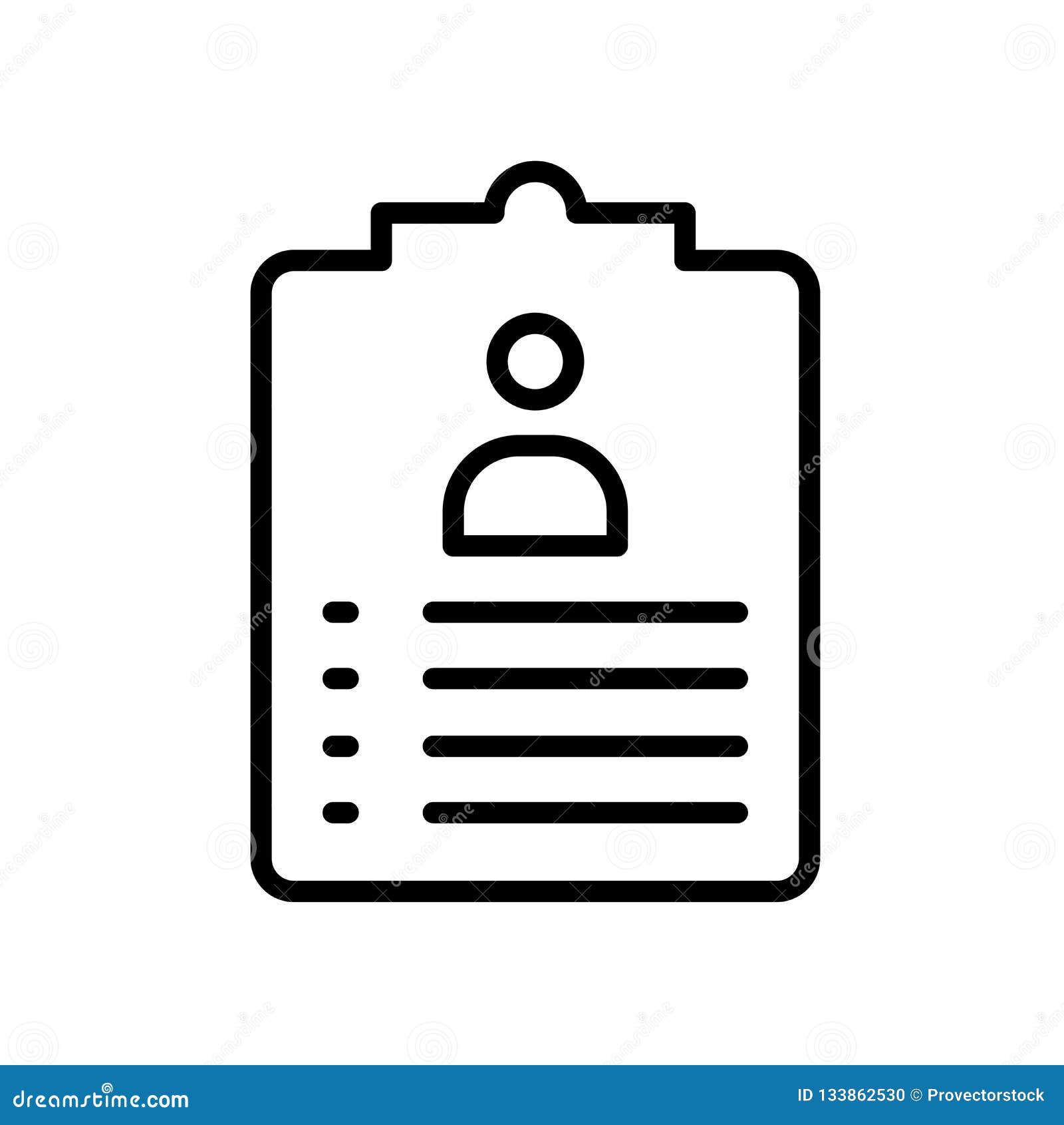 Job Title Icon Isolated on White Background Stock Vector - Illustration ...