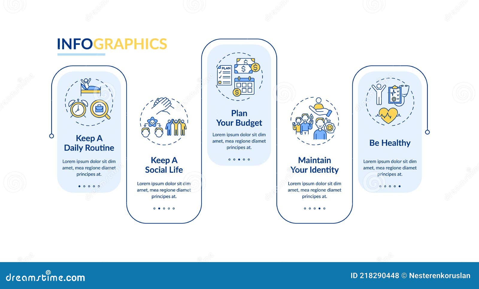 Job Transition Advices Vector Infographic Template Stock Vector ...