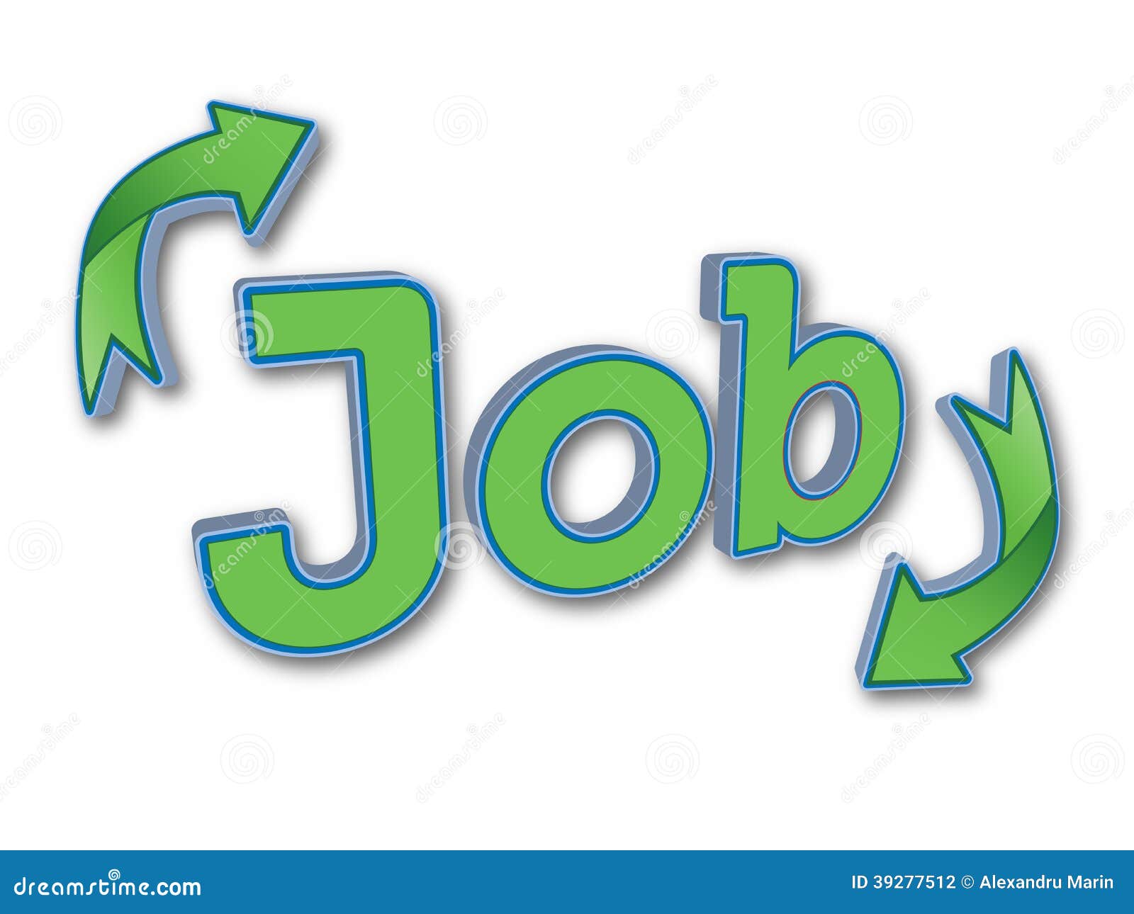 Job stock illustration. Illustration of arrows, businessman - 39277512