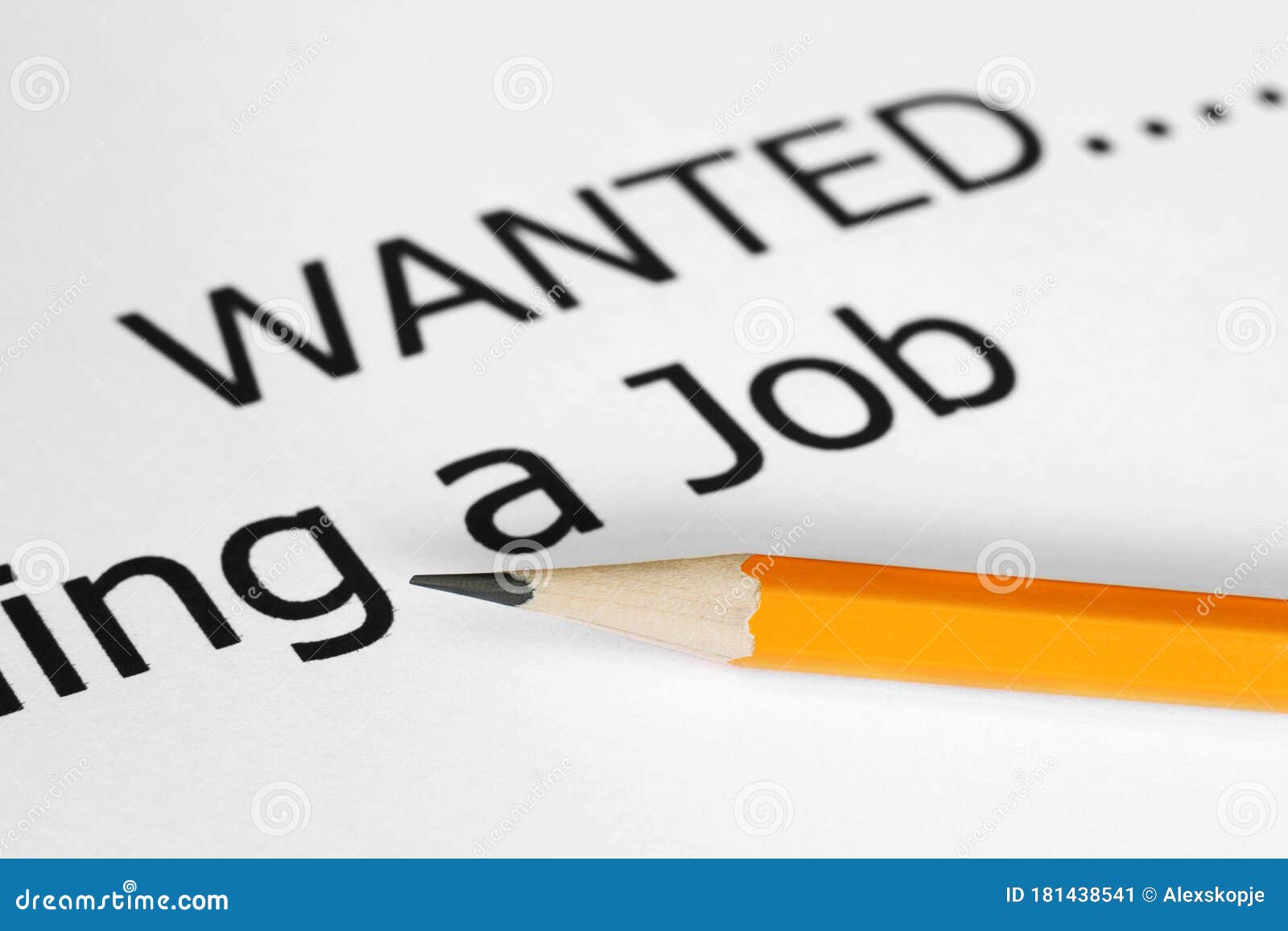 Job wanted stock image. Image of seek, employee, search - 181438541