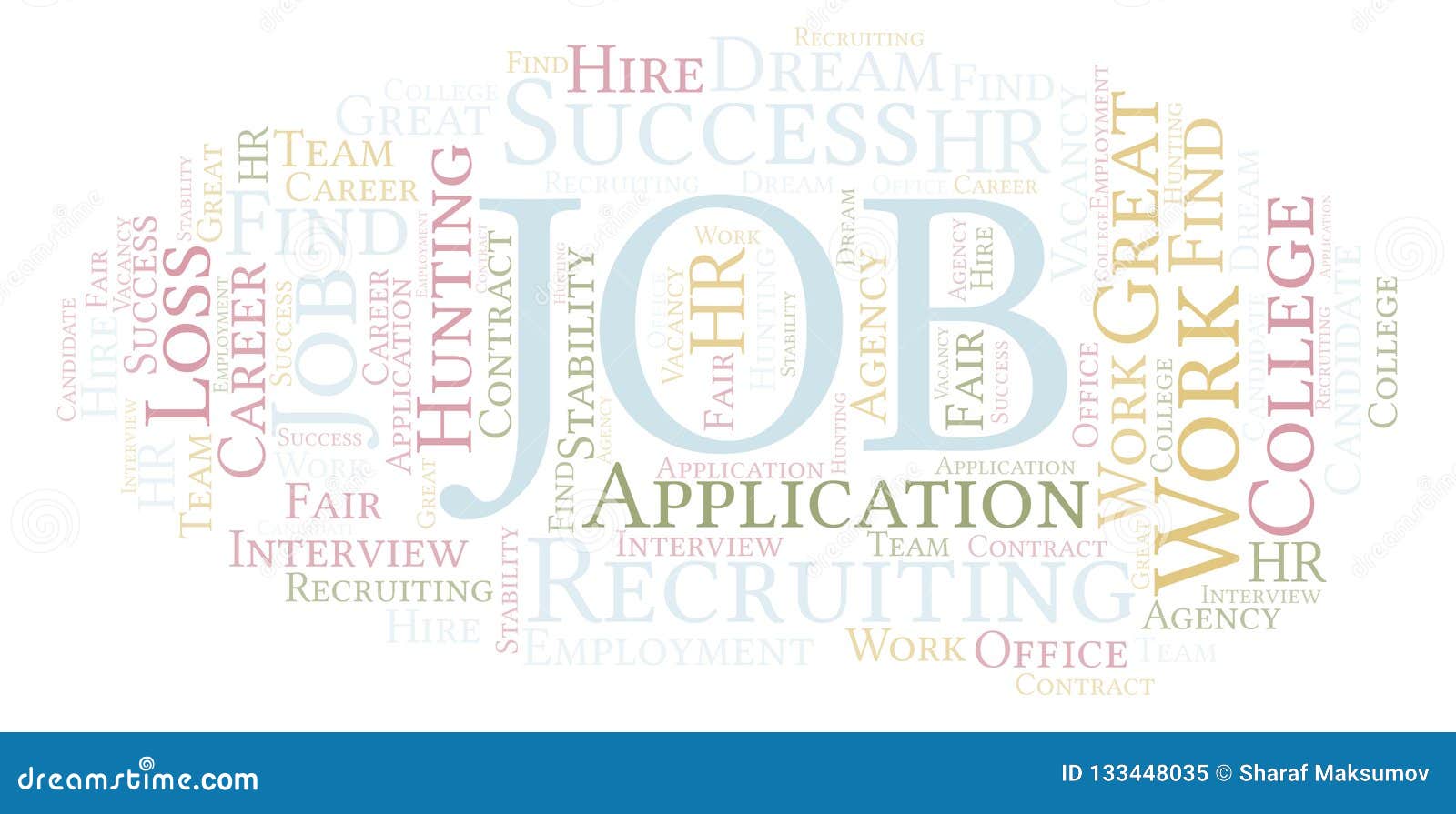 Job word cloud stock illustration. Illustration of greeting - 133448035