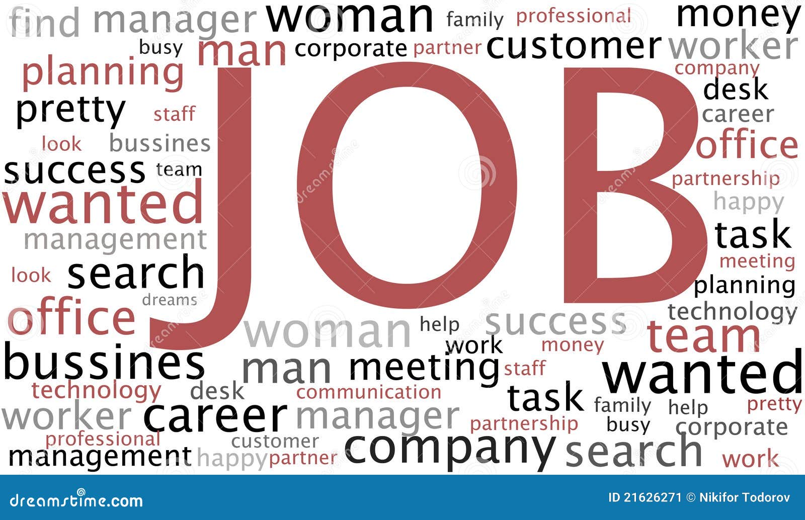 Job wordcloud stock illustration. Illustration of staff - 21626271