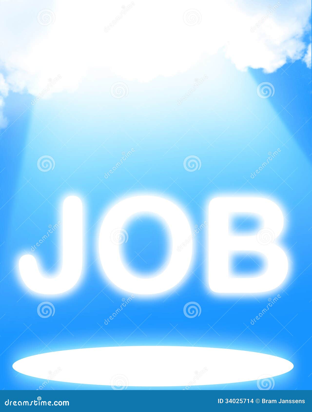 Job stock illustration. Illustration of light, search - 34025714