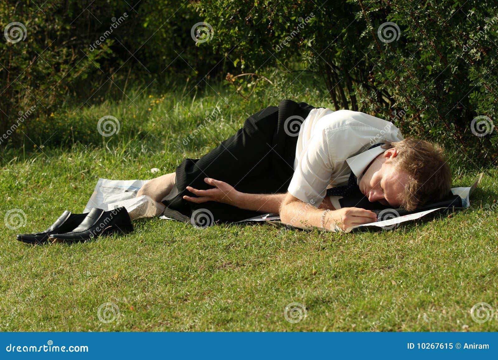 Jobless businessman stock image. Image of park, unsuccessful - 10267615