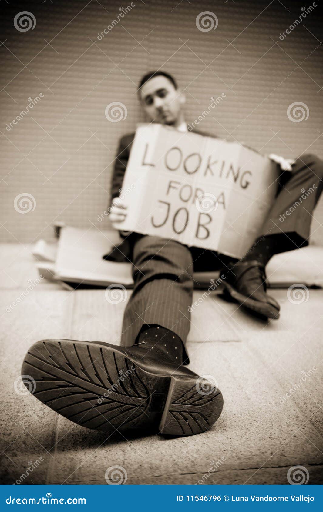 Jobless man stock photo. Image of economy, employment - 11546796