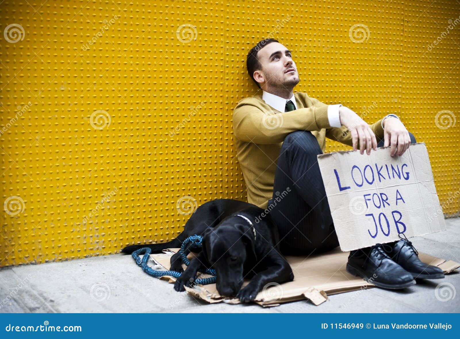 Jobless man stock image. Image of outdoors, falling, message - 11546949