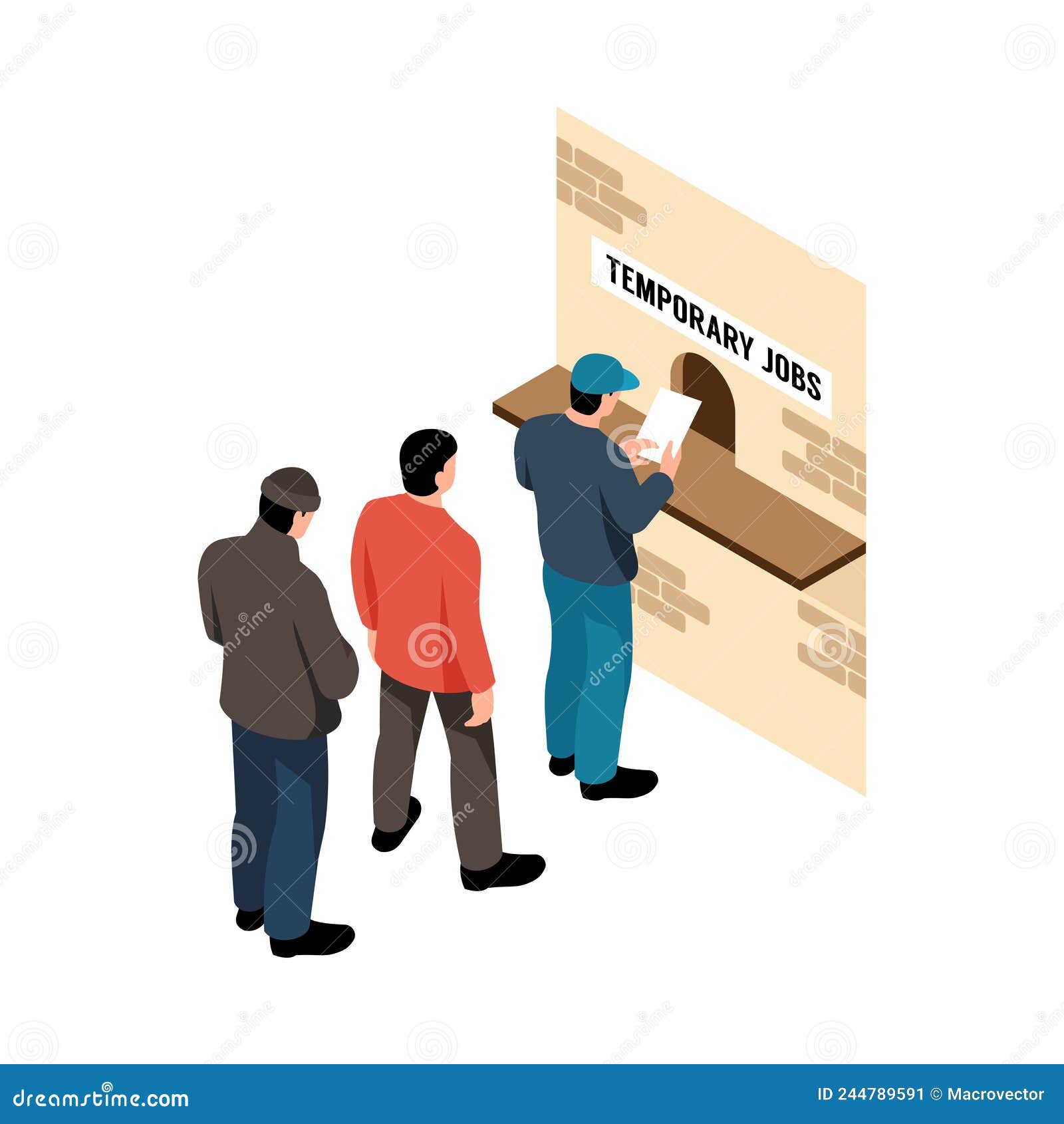 Jobless People Illustration Stock Vector - Illustration of design ...
