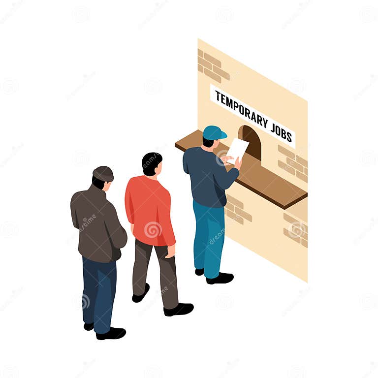 Jobless People Illustration Stock Vector - Illustration of design ...