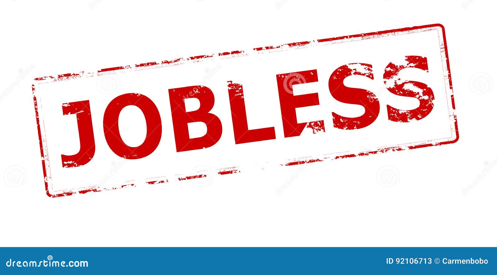 Jobless stock illustration. Illustration of concept, stamp - 92106713