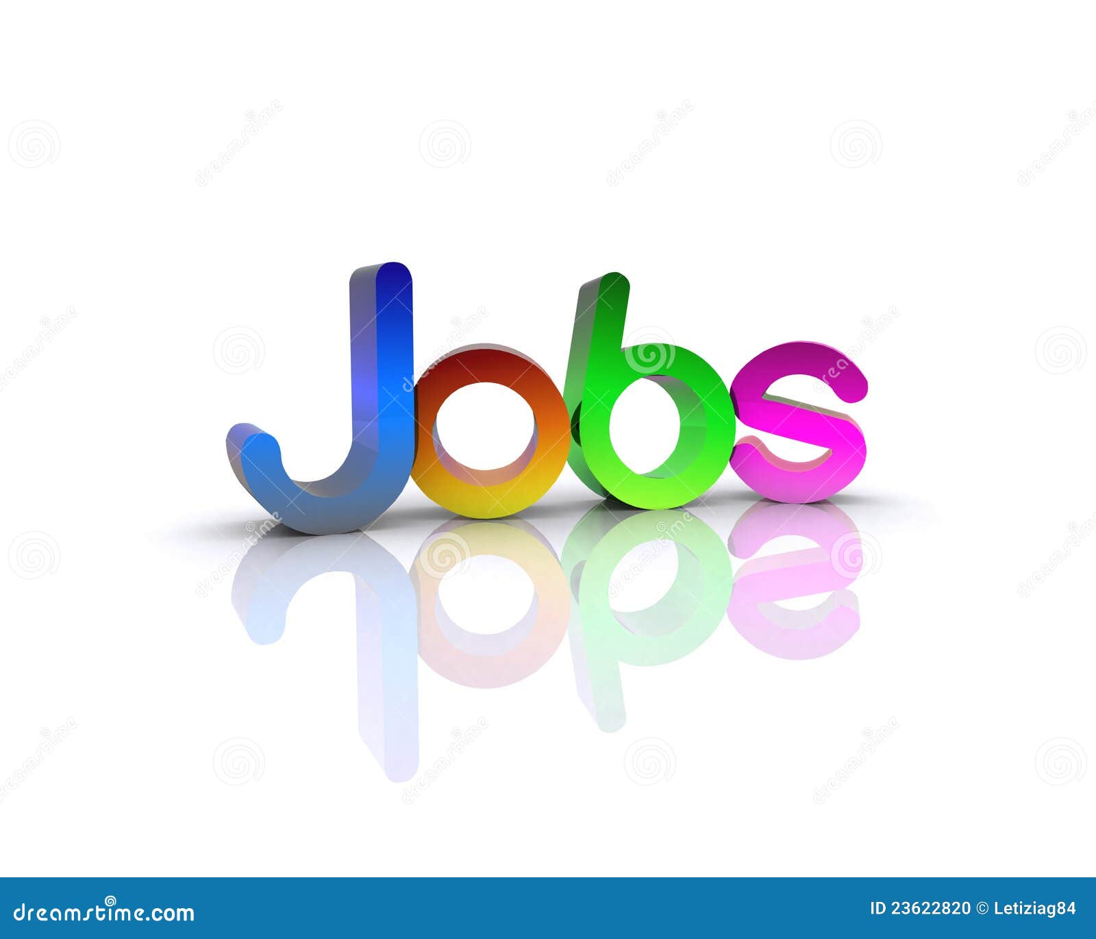 Jobs - 3D stock abbildung. Illustration von fachleute - 23622820