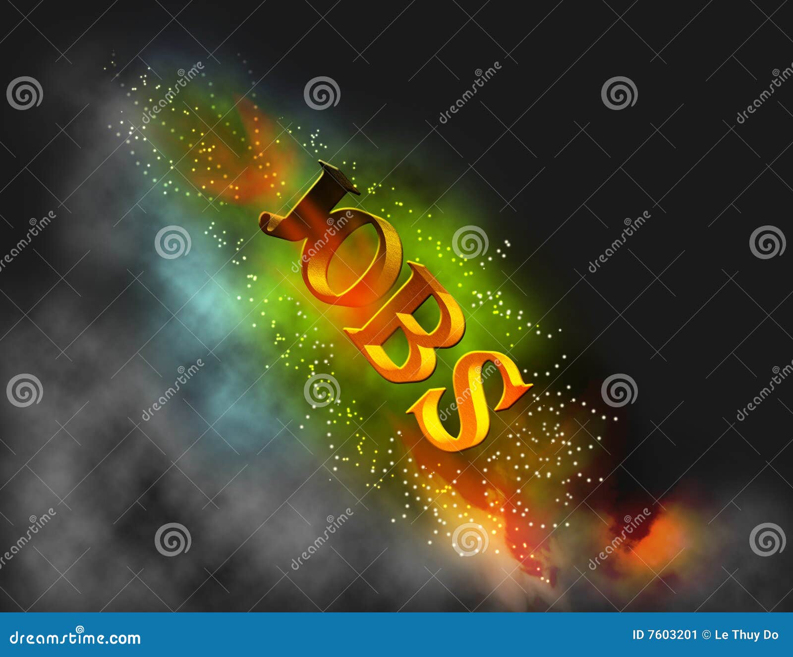 Jobs burning stock illustration. Illustration of unemployed - 7603201