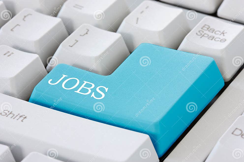 Jobs Button on Computer Keyboard Stock Image - Image of concept ...