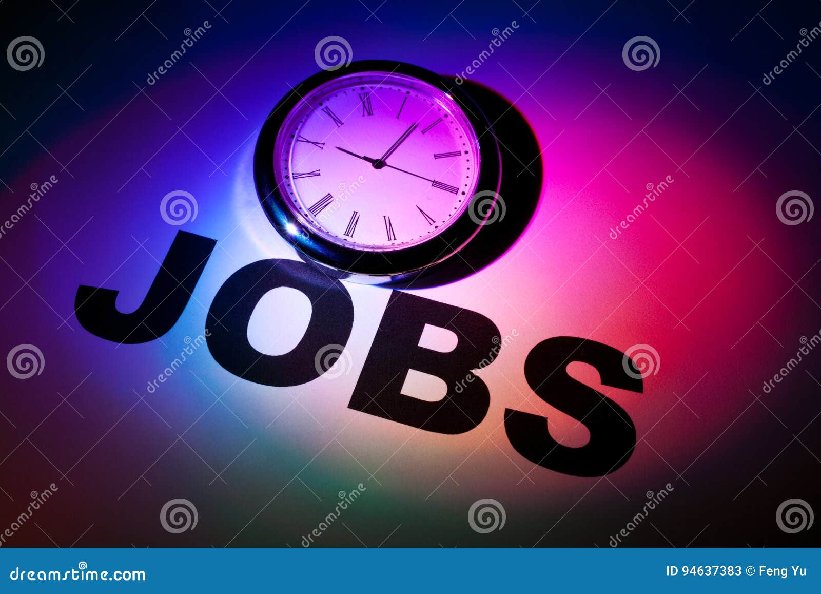 Jobs stock image. Image of occupation, background, clock - 94637383