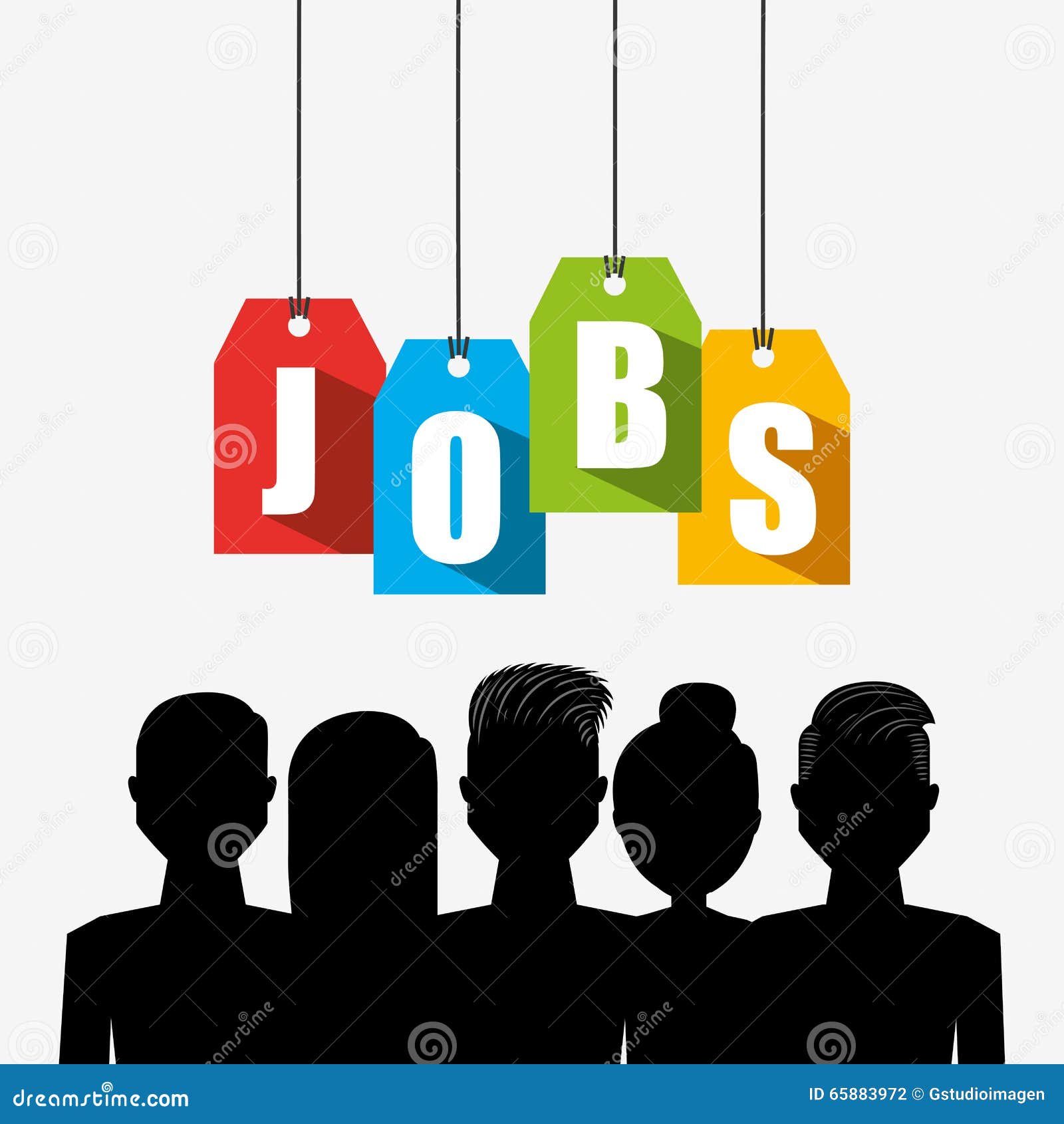 Jobs concept design stock vector. Illustration of partnership - 65883972