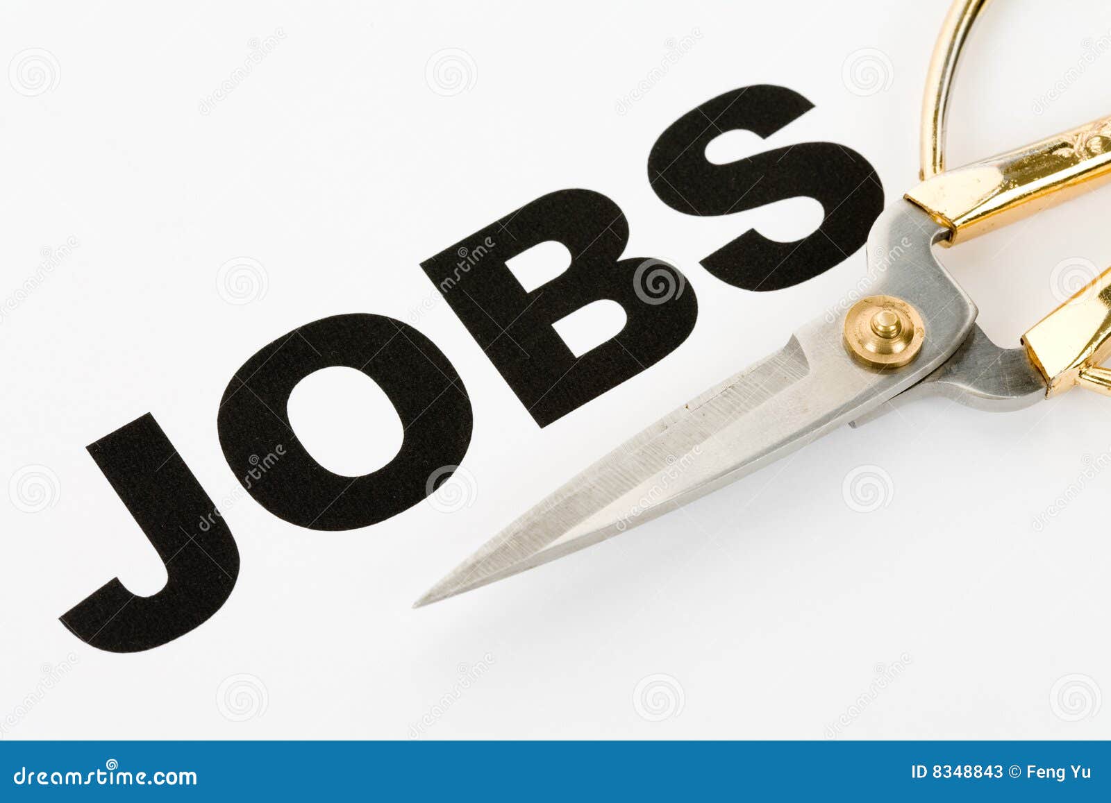 Jobs Cut stock image. Image of jobs, cutting, scissors - 8348843
