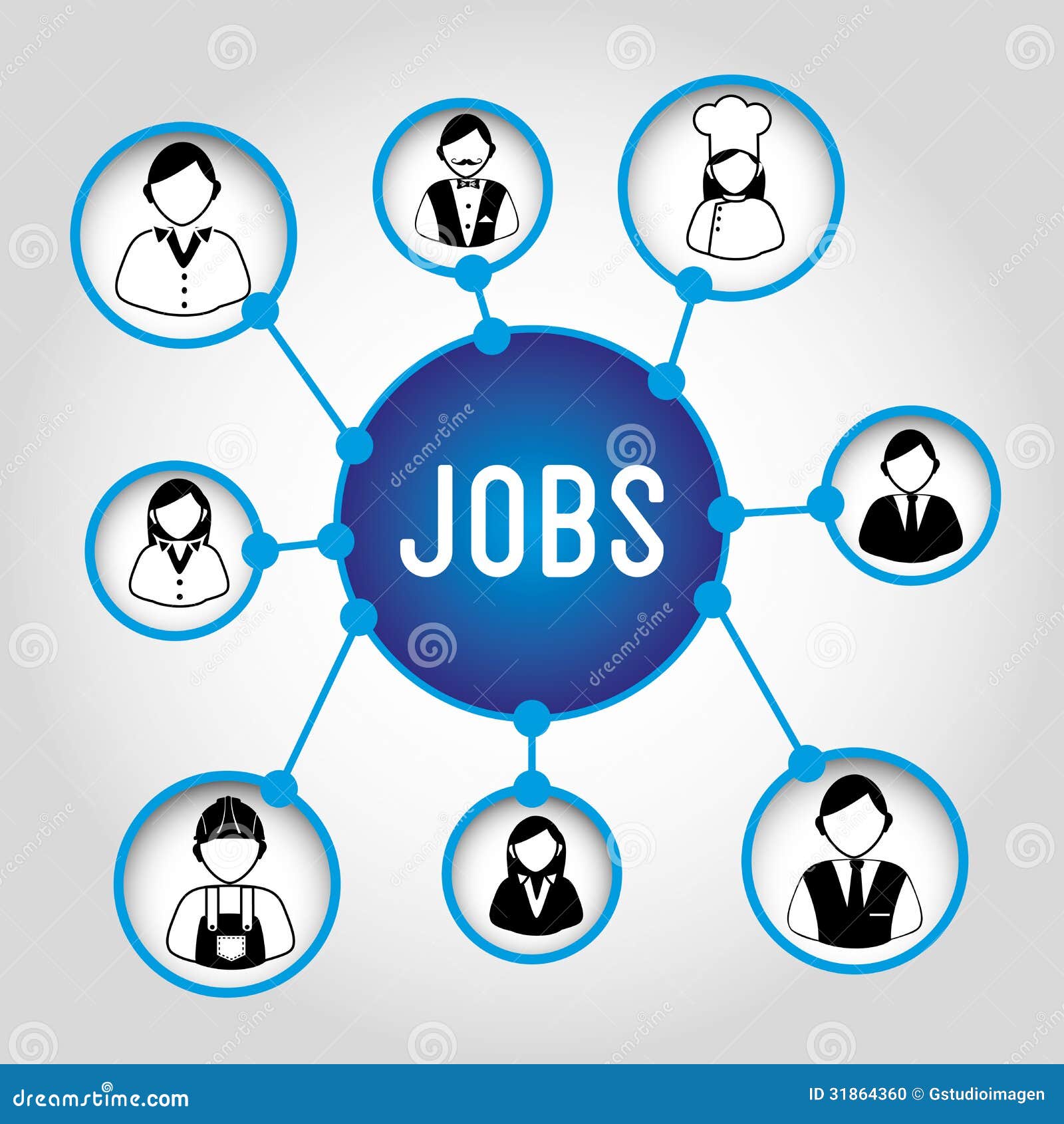 Jobs design stock vector. Illustration of helmet, resource - 31864360