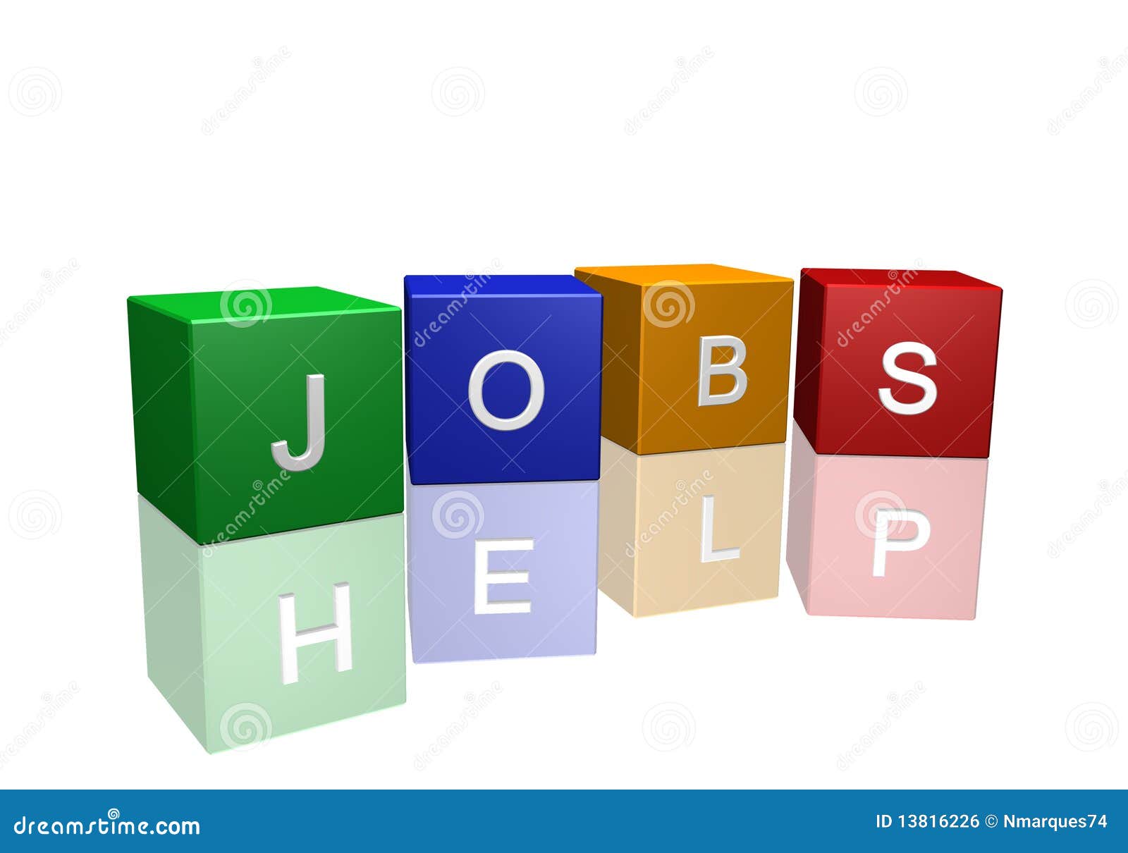 Jobs Help stock illustration. Illustration of jobs, unsuccessful - 13816226