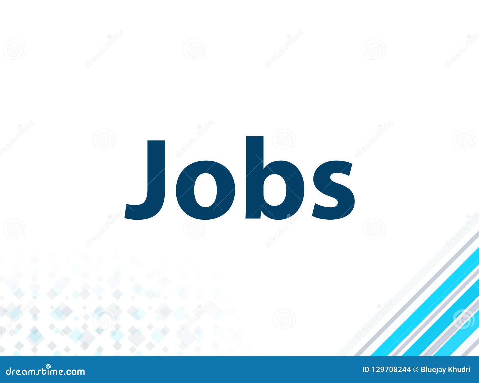 Jobs Modern Flat Design Blue Abstract Background Stock Illustration ...