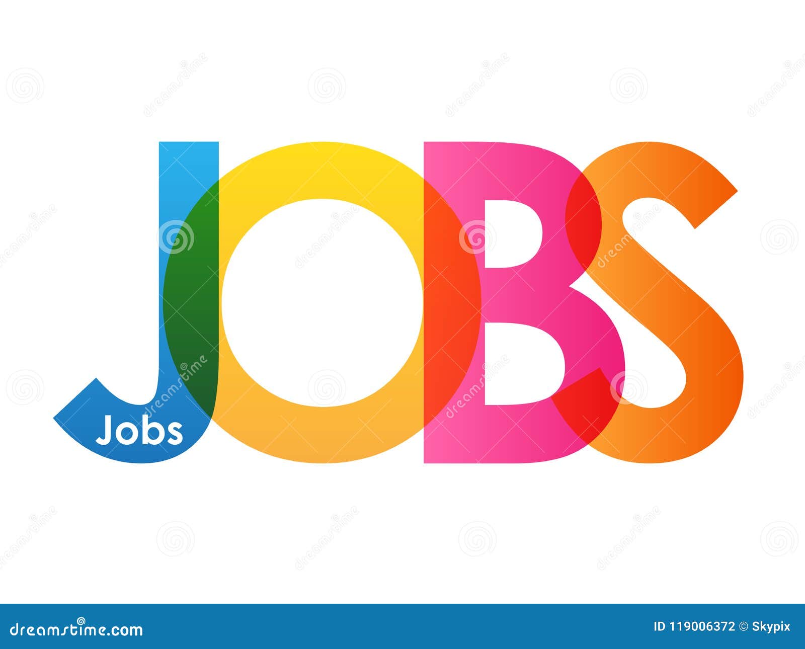 JOBS Colorful Overlapping Letters Vector Banner Stock Illustration ... JOBS Colorful Overlapping Letters Vector Banner Stock Illustration ...