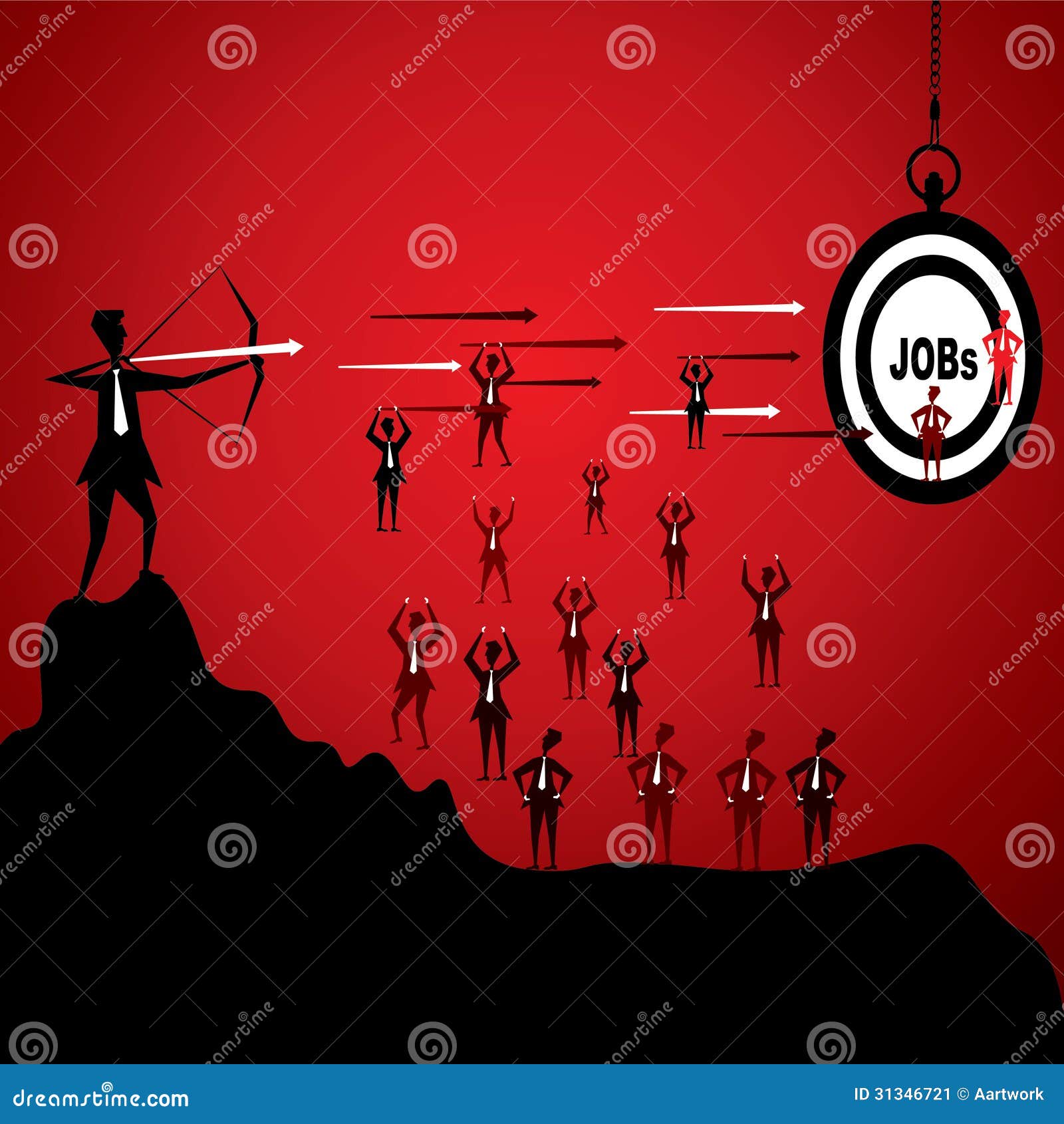Jobs required concept stock vector. Illustration of focus - 31346721