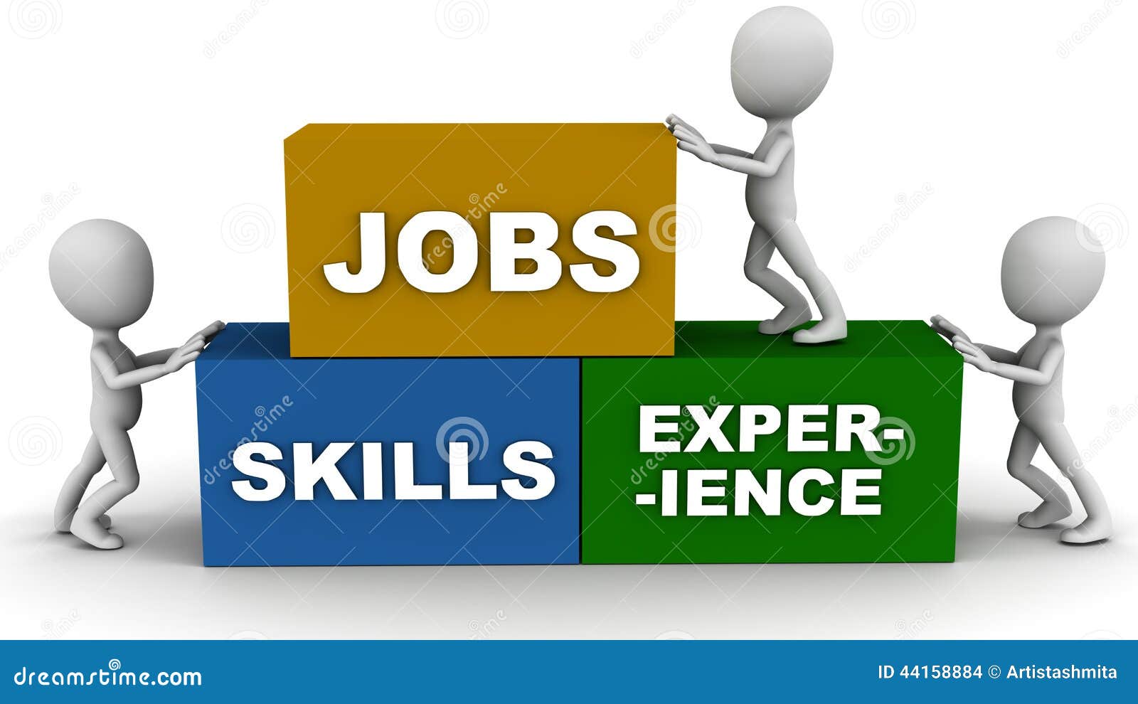 Jobs Skills And Experience Stock Illustration Image 44158884