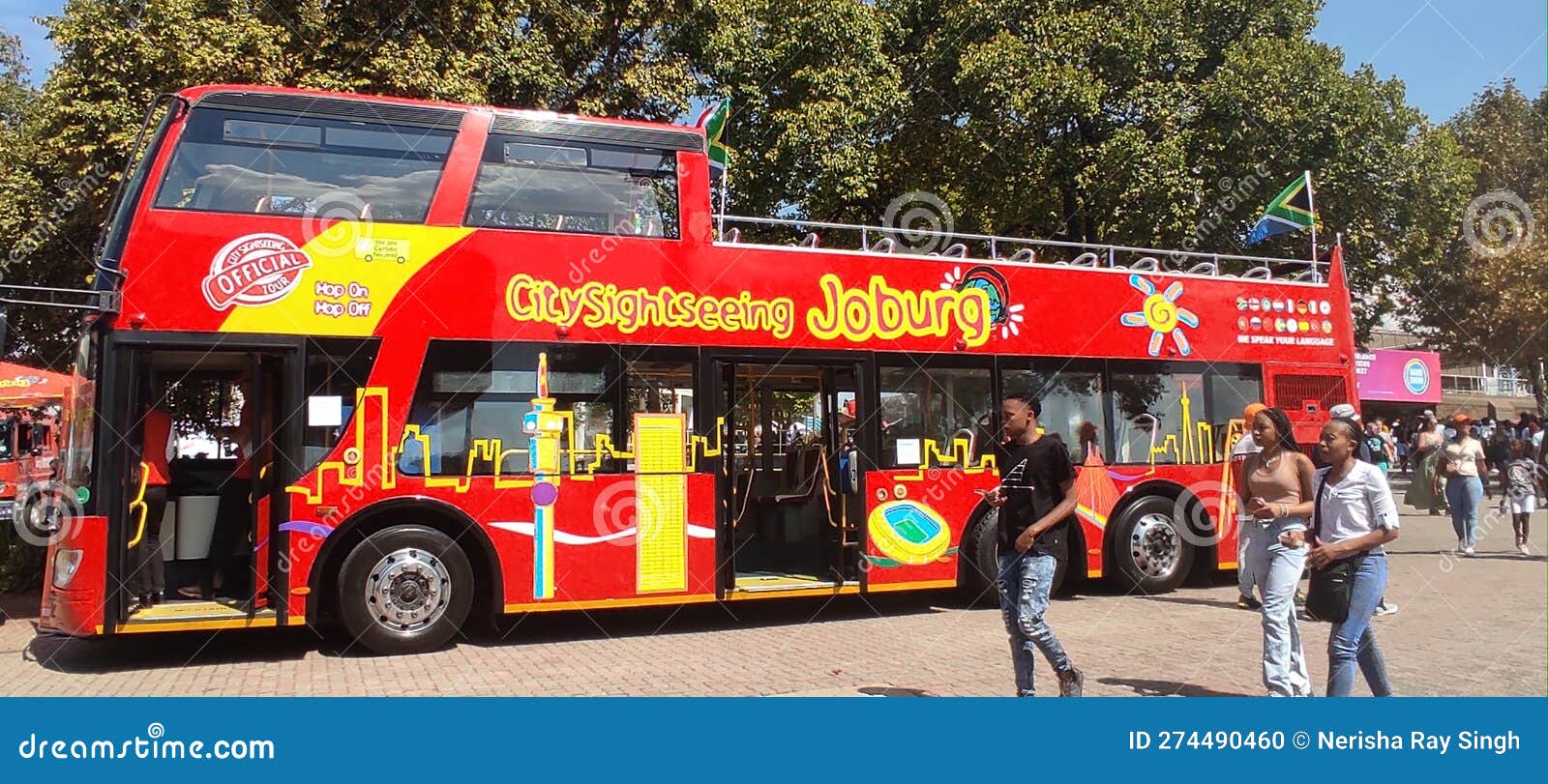 Joburg City Sightseeing Red Bus Editorial Image - Image of sightseeing, south: 274490460