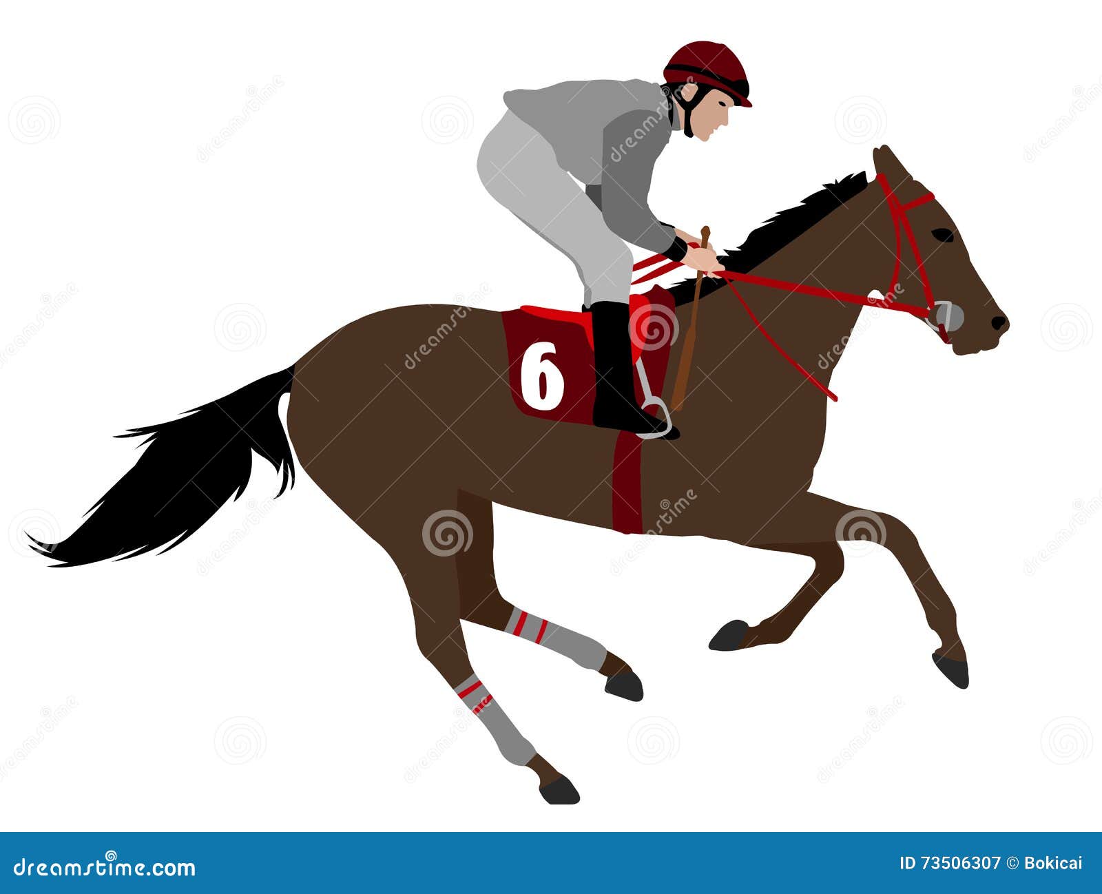 Jockey Riding Race Horse Illustration 4 Stock Vector - Illustration of ... Jockey Riding Race Horse Illustration 4 Stock Vector - Illustration of ...