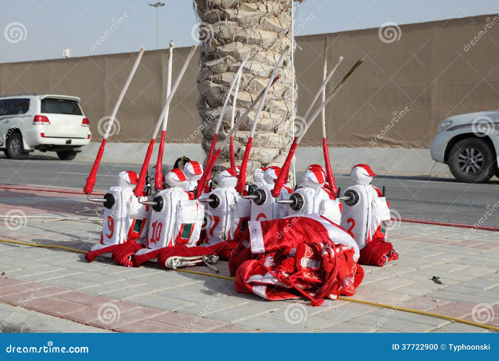 Jockey Robots at the Camel Race Stock Photo - Image of racing ...