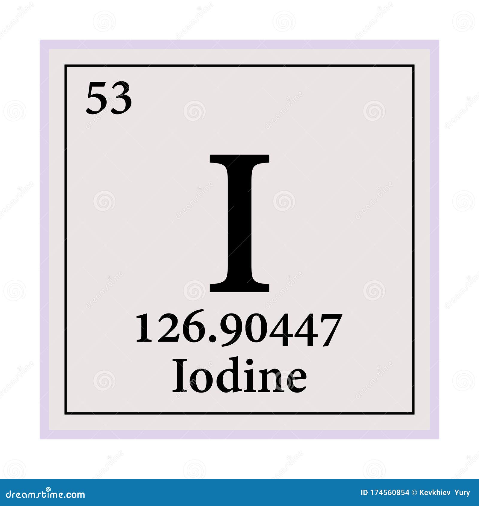 Jod-Periodensystem-Vektorillustration EPS 10 Vektor Abbildung ...