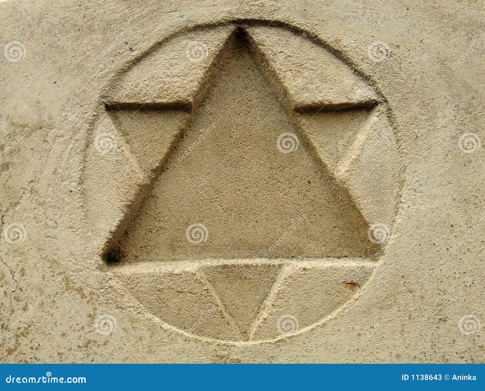 Jodenster stock afbeelding. Image of beige, pleister, joods - 1138643