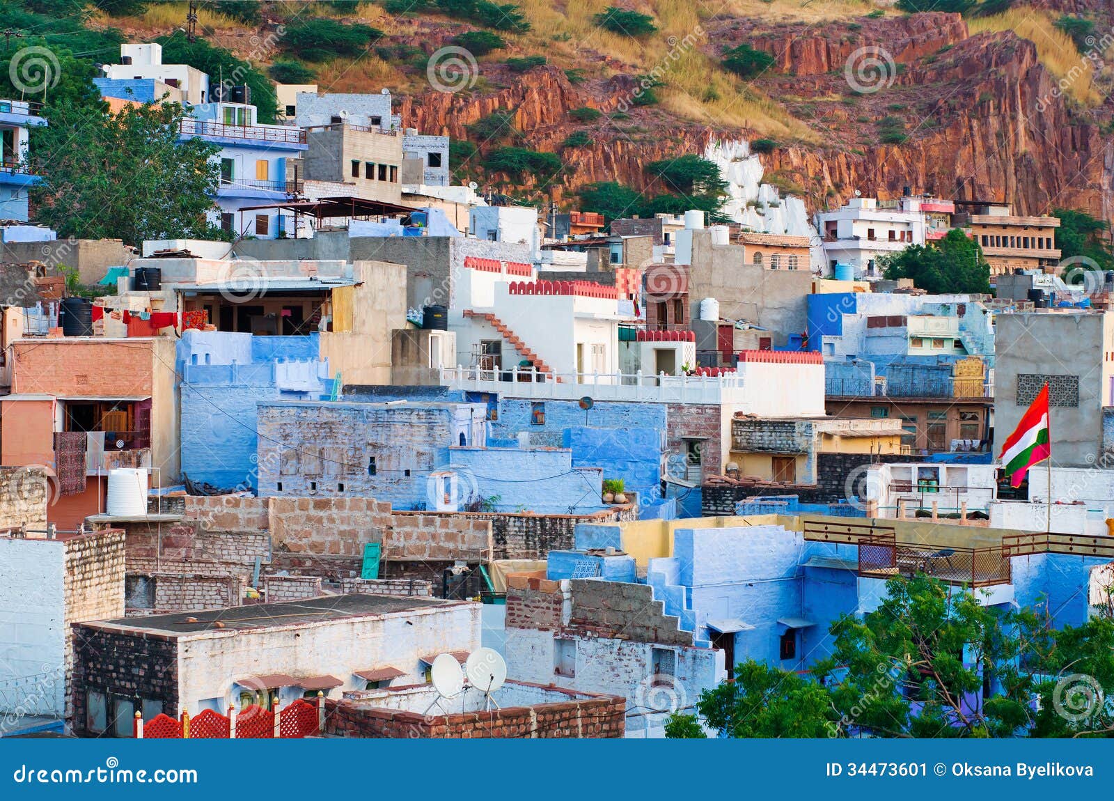 Jodhpur (Blue City).Rajasthan, India Stock Image - Image of ...