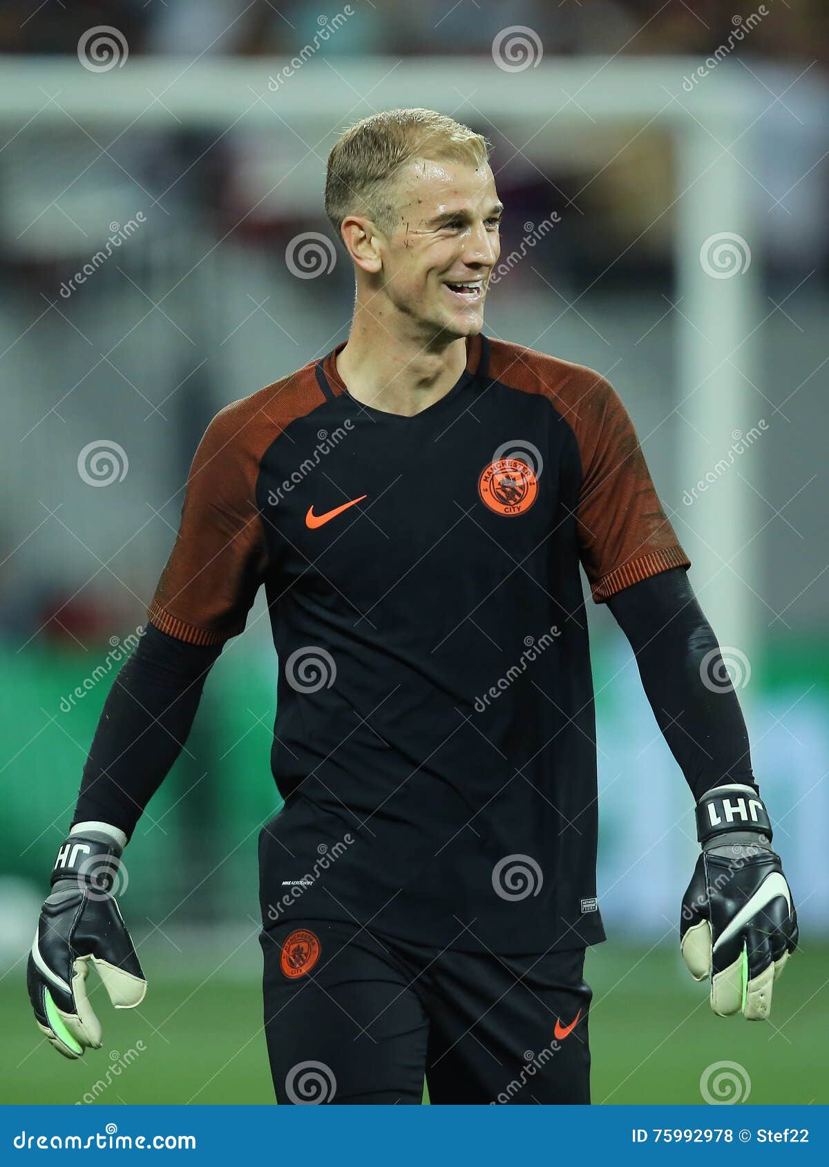 Joe Hart foto de archivo editorial. Imagen de balompié - 75992978