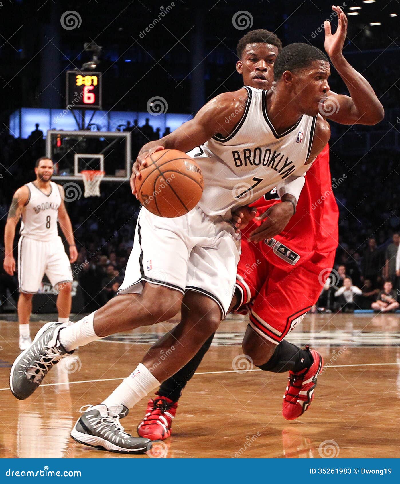 Joe Johnson, Jimmy Butler foto de archivo editorial. Imagen de ...