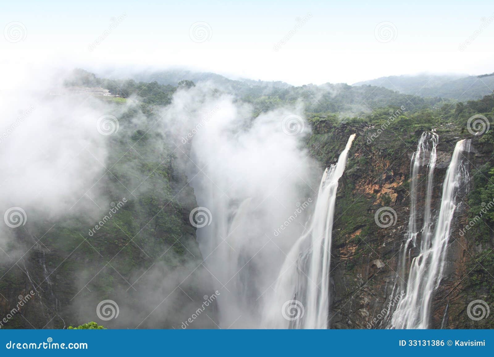 Jog Waterfall stock photo. Image of asia, hills, hill - 33131386