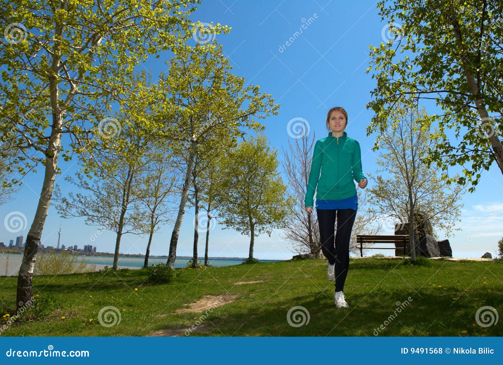 Jogger stock photo. Image of female, young, activity, ride - 9491568