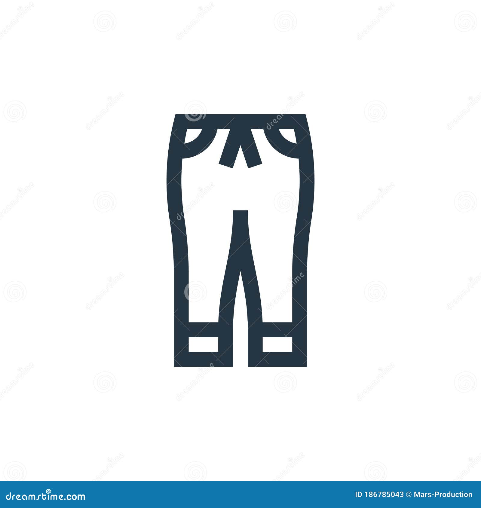 Jogger Pants Vector Icon. Jogger Pants Editable Stroke Stock Vector ...