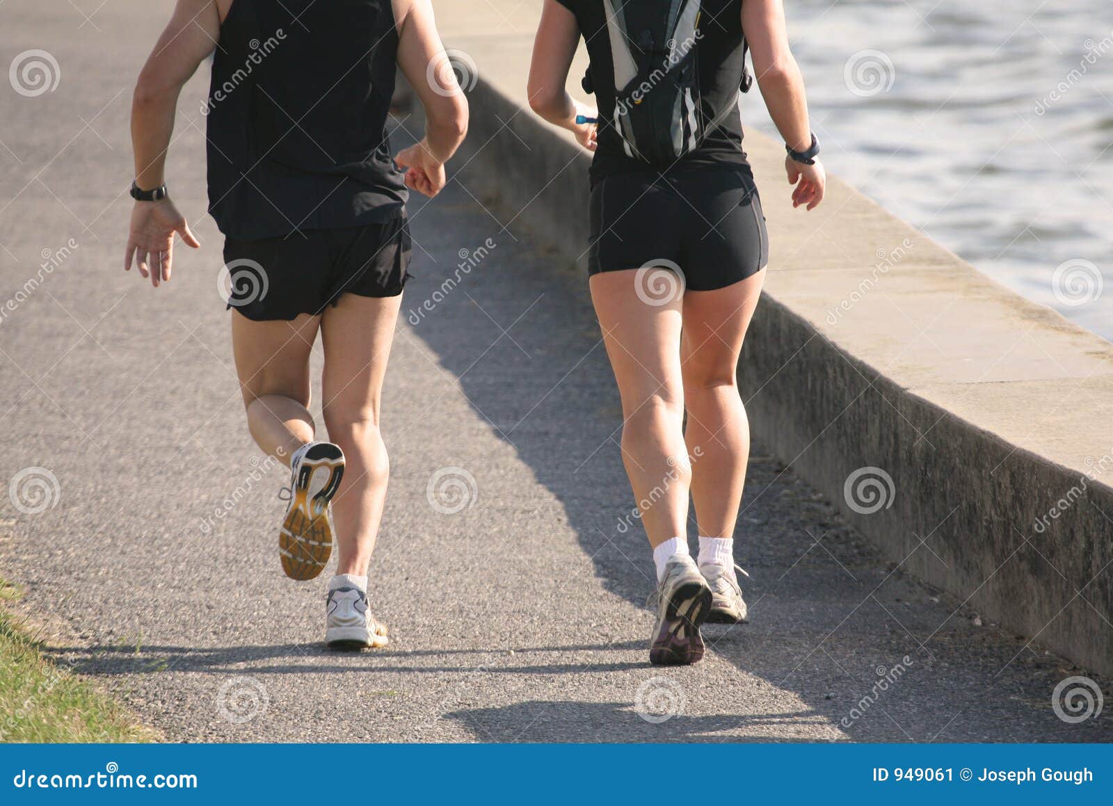 Jogging Couple Training Run Stock Image - Image of girl, marathon: 949061