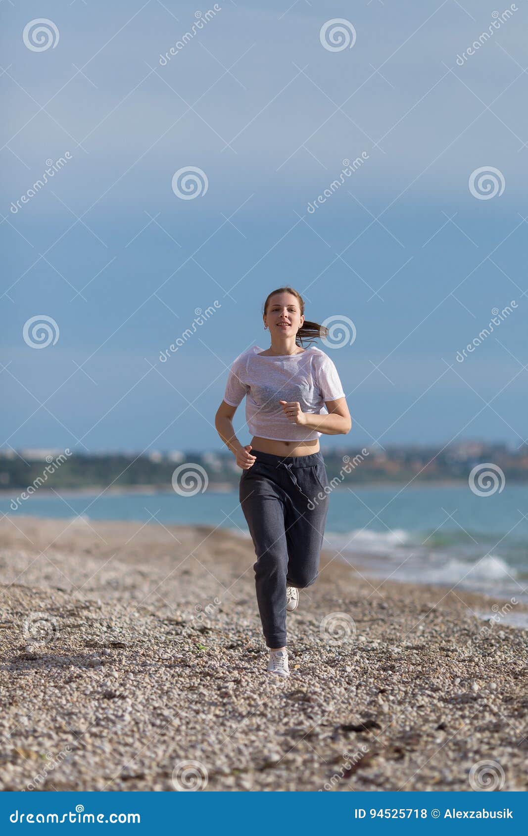 Jogging in evening time stock photo. Image of european - 94525718